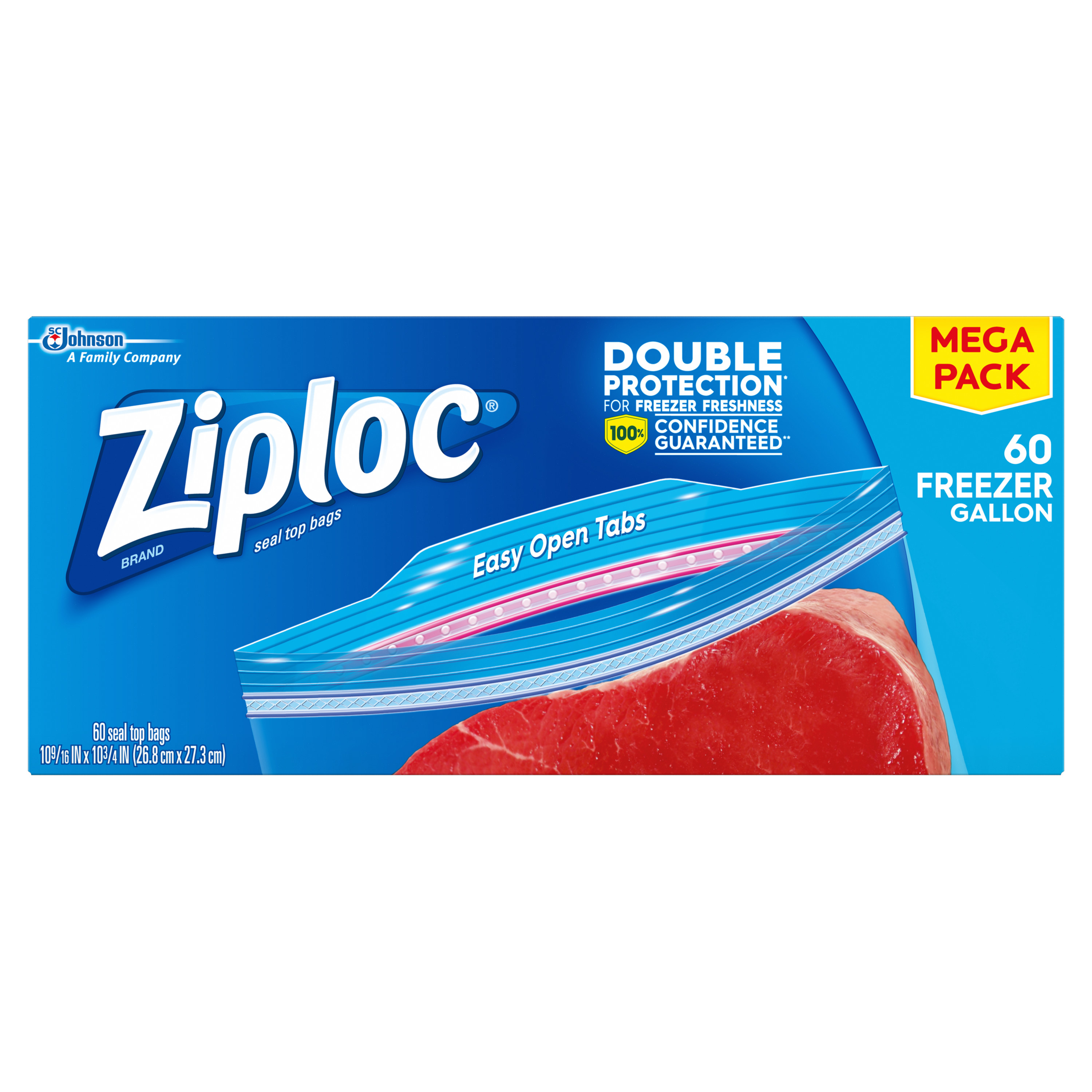 Ziploc Freezer Bags 1 Gallon 60 Ct Walmart Walmart