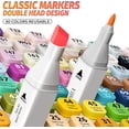 80 Colors Markers with Base Tip Drawing Markers for Adult and Comics ...