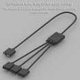 1 to 3 RGB Splitter ARGB 5V 3Pin Extension Cable Adapter 30cm LED ...