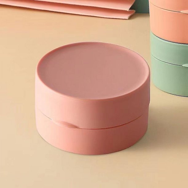 Lishi Circular Oval Soap Box, 2-Piece Plastic Shower Soap Dish Set for ...