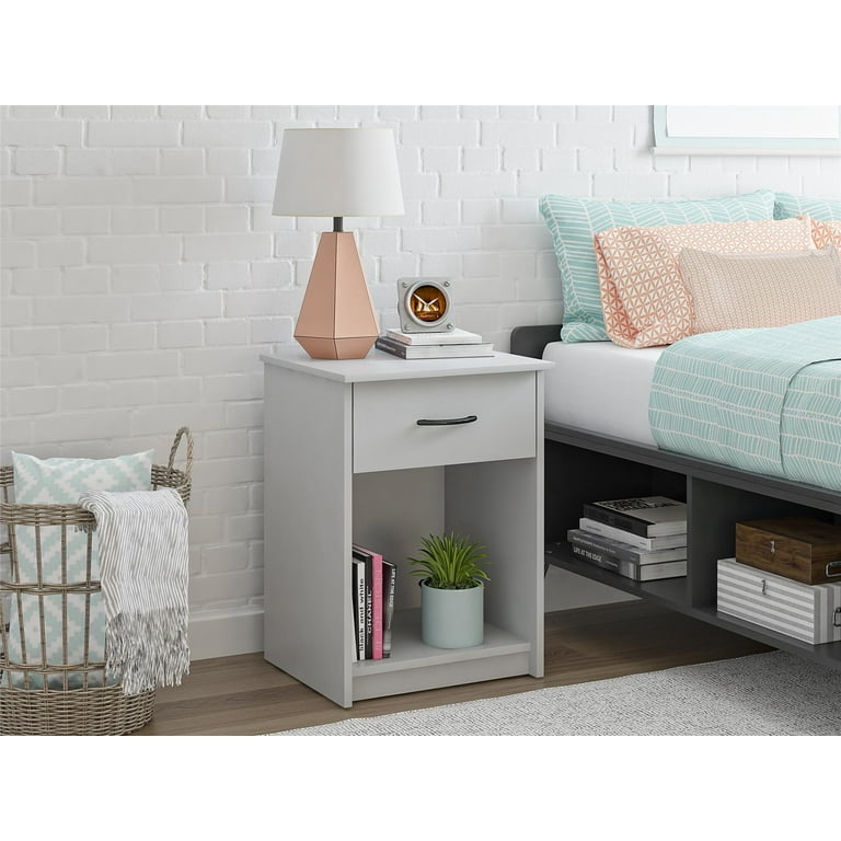 Mainstays classic nightstand with drawer store