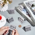 24Pcs Stainless Steel No Smoking Sign Stainless Steel Color 50x55x43mm ...