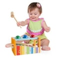Wooden Bench Toy with Musical Xylophone and Interactive Pounding Hammer ...