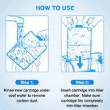 Top Fin Silenstream PF-L Cartridge 6 Pack for PF20, PF30, PF40, PF75 ...
