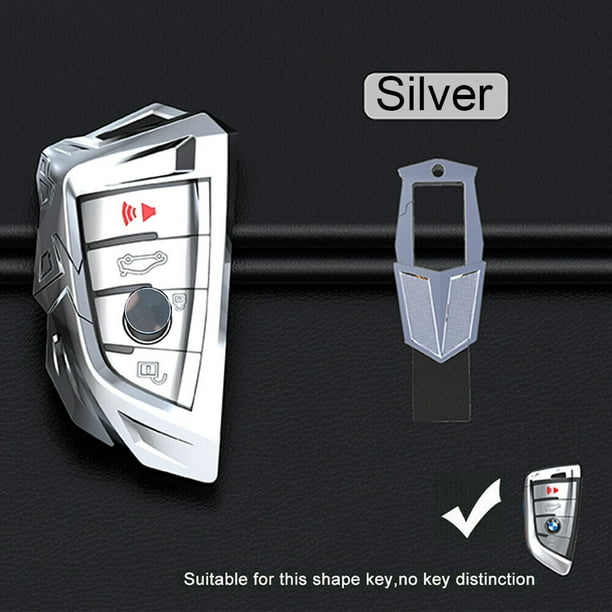 Metal Key Fob Cover Case Keychain Holder for BMW 1 3 5 7 Series X1 X3 ...