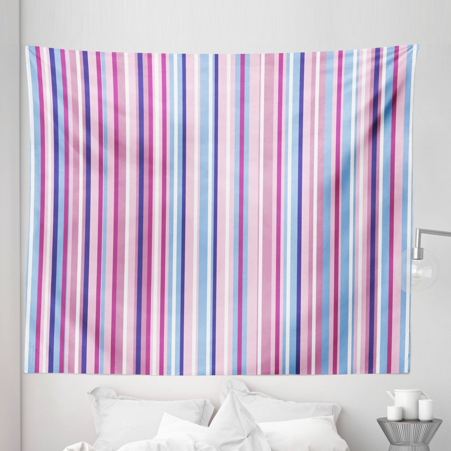 Abstract Tapestry, Vertical Striped Gradient Different Colored Lines ...