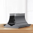 Space Saving Vertical Desktop Stand with AntiSlip Silicone Pad Laptop ...