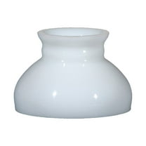 B&P Lamp® Small 3 1/2 Diameter Opal Glass Student Lamp Shade With Plain ...