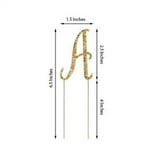 BalsaCircle Letter F Cake Topper 2.5" Gold Rhinestone Personalized ...