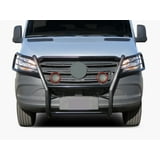 Black Horse Grille brush Bumper Guard Modular Bk Come W/Pair of 5.3"LED ...