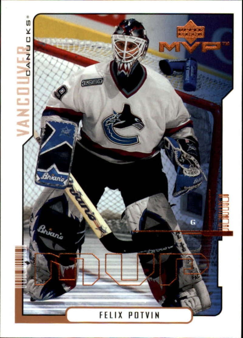 2000-01 Upper Deck MVP Vancouver Canucks Team Set 8 Cards Potvin ...