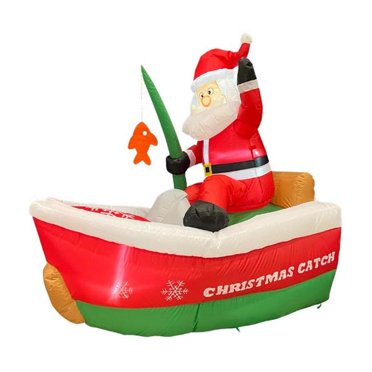 Santas Forest Inflatable Christmas Santa, 4 Ft H - Walmart.com