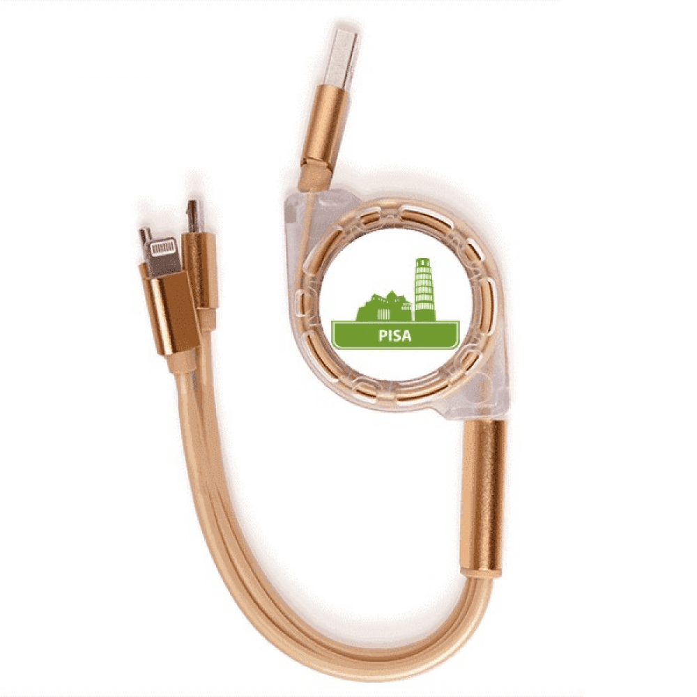 El patron de referencia Pisa Italia Verde Cable de carga telescópico ...