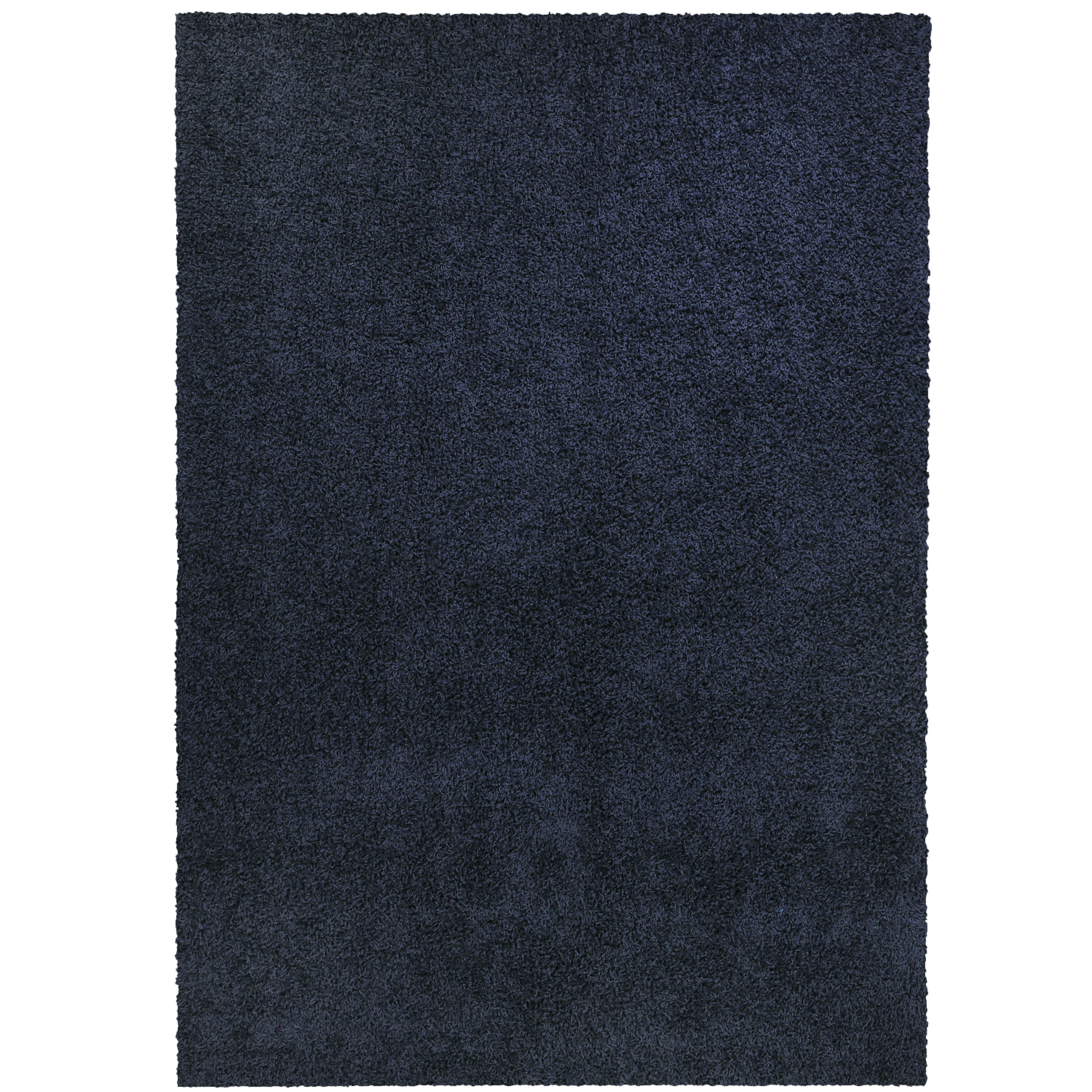 Mainstays Solid Olefin High Pile Shag Area Rug, Navy, 5'x7' - Walmart.com