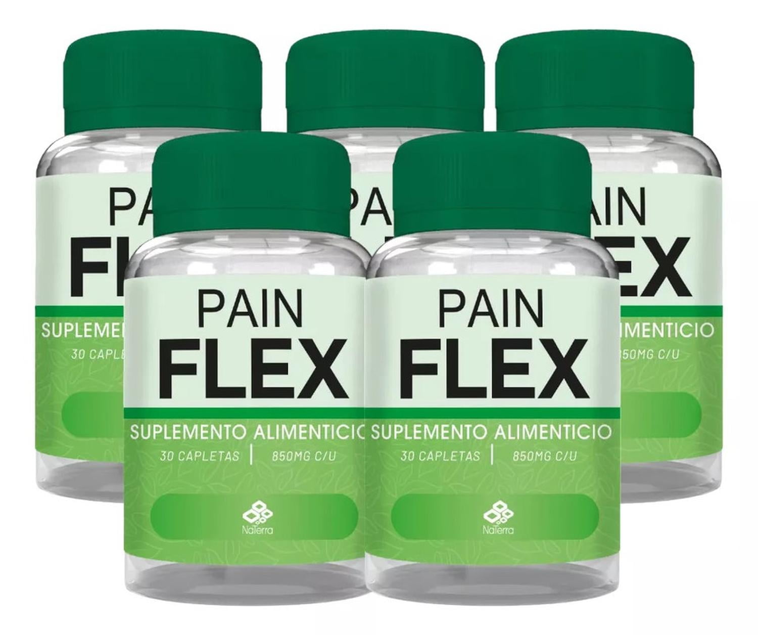 Pain Flex Original 30 Capletas de 850 mg Pack 5 | Walmart en línea