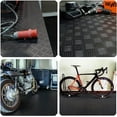 tonchean 16.5ft x 3.3ft Heavy Duty Garage Floor Mat Rolls, 5 Bar Rubber Matting Anti-Slip Garage ...