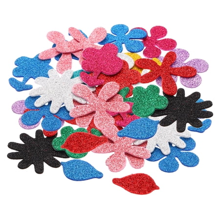 Uxcell Foam Stickers,2Pack 60Pc Adhesive Glitters Foam Shape Sticker ...