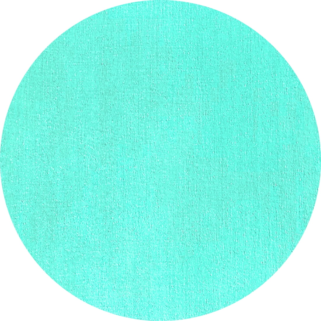 Ahgly Company Indoor Round Solid Turquoise Blue Modern Area Rugs, 6 ...