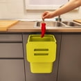 12L/3.2GAL Green Mountable Indoor Waste Bucket for Cupboard, Bathroom ...