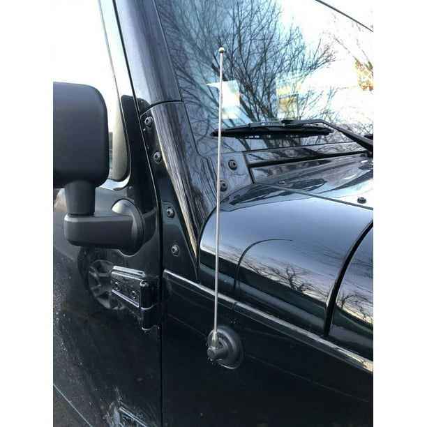 15″ Stainless Chrome Antenna MAST - FITS : Jeep Wrangler JK JL ...