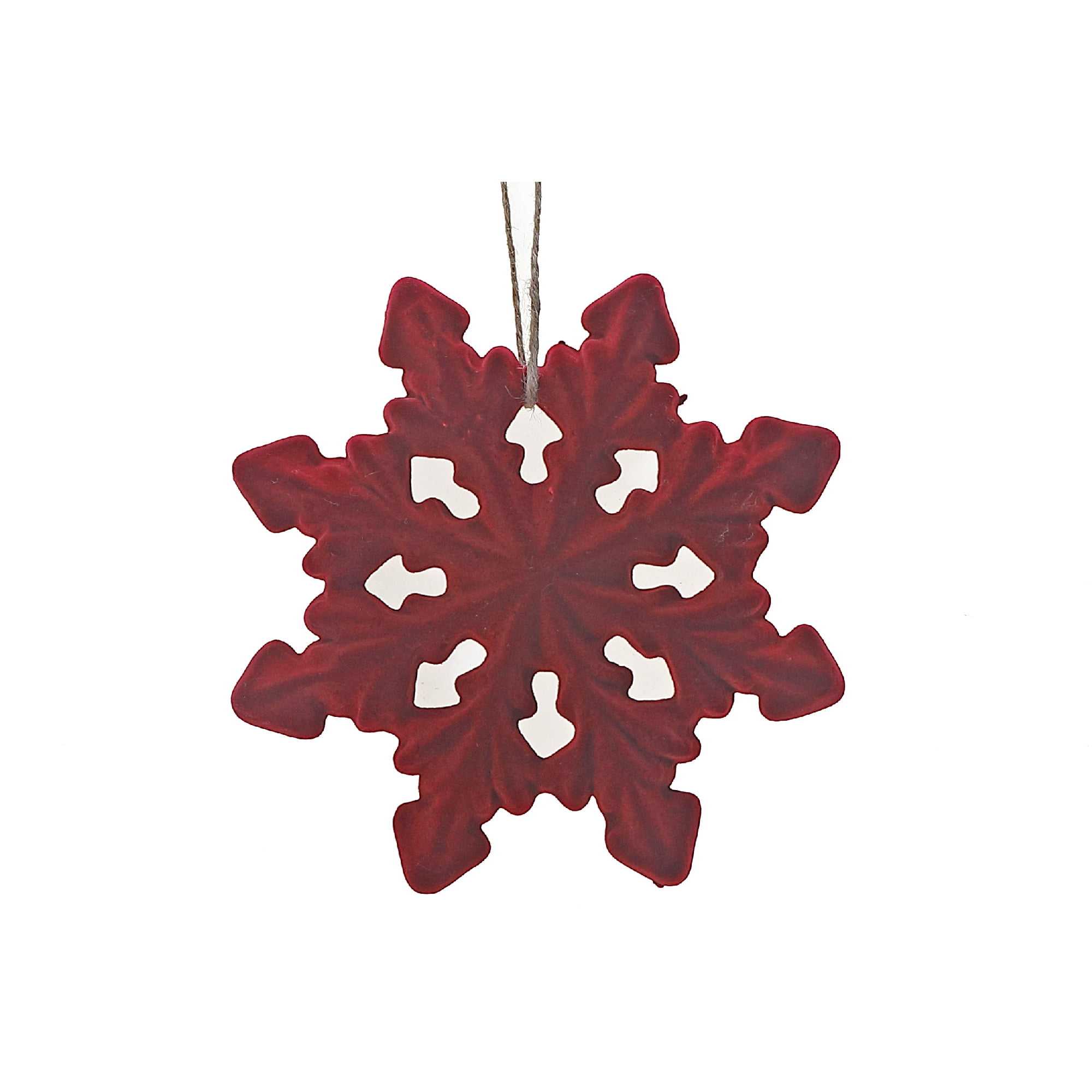 Click here for Ih Casadécor Velvet Snowflake Ornament - Set Of 6... prices