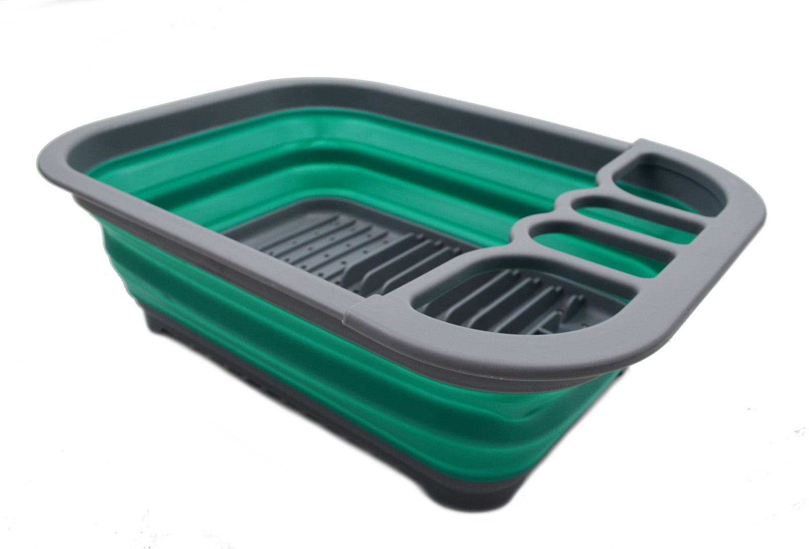 SAMMART Collapsible Dish Drainer - Foldable Drying Rack Set - Portable ...