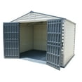 DuraMax StoreMax Plus 10.5x8 Ft with Molded Floor Outdoor Storage Shed ...