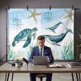 10x8ft Photo Backdrop, Coastal Soft Polyester Backdrop Curtains ...