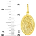 Floreo Italian 14k Yellow Gold 20.5mm Saint St. Christopher San ...