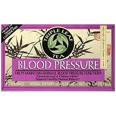 Triple Leaf Tea, Healthy Blood Pressure Support, 20 Tea Bags - Walmart.com