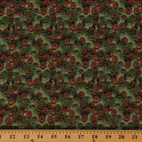 Cotton Downton Abbey Egyptian Theme Motifs Symbols Lotus Blossoms ...