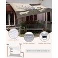 Bless Our Home Sun Shade Sail 14' x 18', Blue Star Sheep Branch Vintage ...