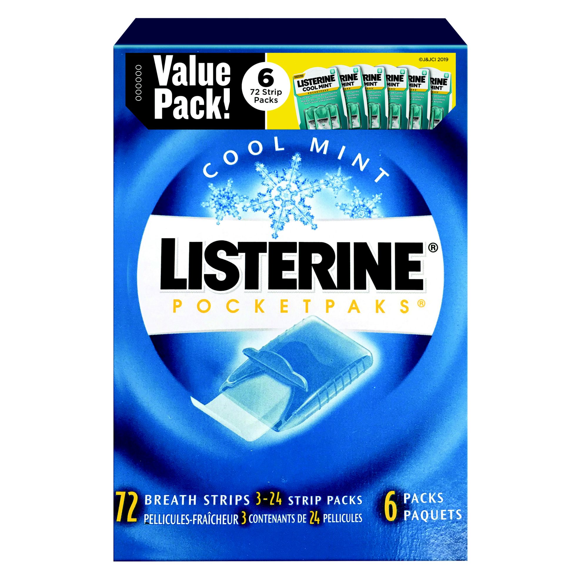 Product Of Listerine Cool Mint Pocketpaks Breath Strips 432 Ct Product Of Listerine Cool Mint Pocketpaks Breath Strips 432 Ct