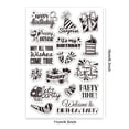 1sheet Summer Theme PVC Plastic Clear Stamps for DIY Scrapbooking Photo ...