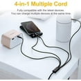 2-Pack 4FT Multi Charging Cable, 4 in 1 USB-C Adapter, Fast Charger for ...