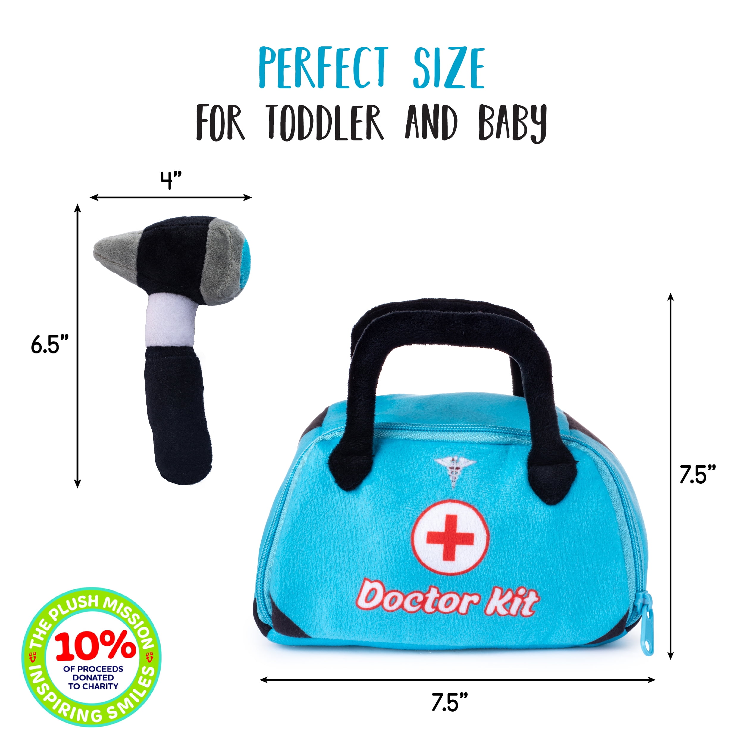 Buy Plush Creations Plush Doctor Kit Toy Set | Includes 5 Talking Soft ...