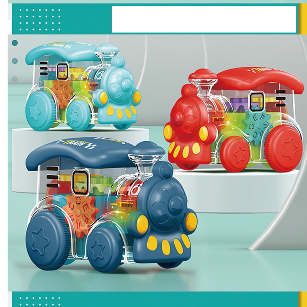 Light Up Transparent Car Toy for Kids, 1PC, Bump and Go Toy Car with ...