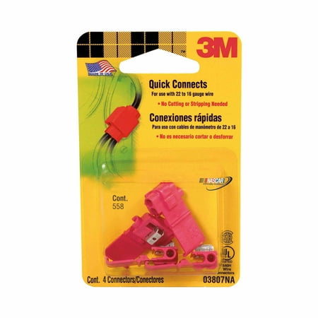 3M Quick Electrical Connectors, Red, 4 Pack - Walmart.com