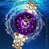 Seno Women's Watch Fashion Ocean Crystal Ladies Quartz Wristwatches ...