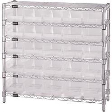 Erie Tools® 60 Bin Parts Rack Storage Shop Garage Organizer Nuts Bolts ...