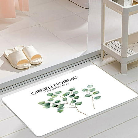 Sruiluo Rugs Savings Clearance! Plant Pattern Welcome Rugs Bedroom ...