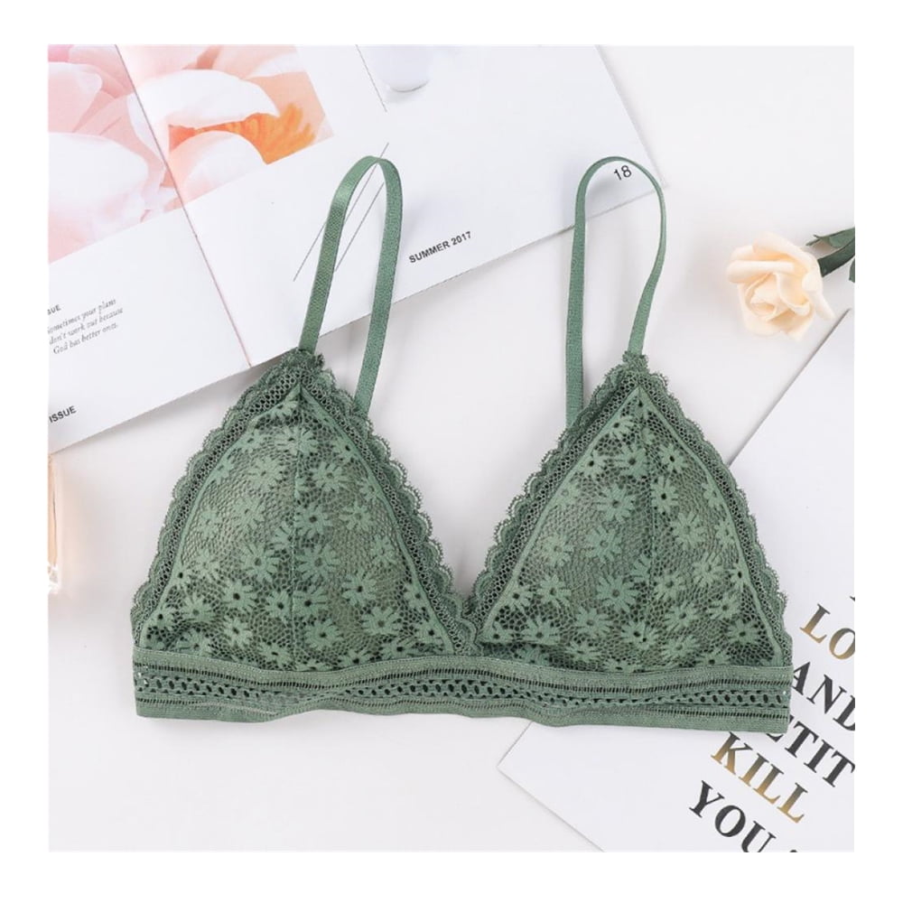 Zhongxinda French Style Bralette Sexy Seamless Deep V Lace Bras ...
