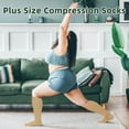 Wukang Plus Size Compression Socks For Men And Women 3 Pairs Wide Calf