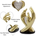 Heart Hands Sculpture Silver Resin Figurine Home Decor Gift - Walmart.com