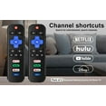 Gazdag Pack of 2 Remote Control for Roku TV, Compatible with TCL Roku ...