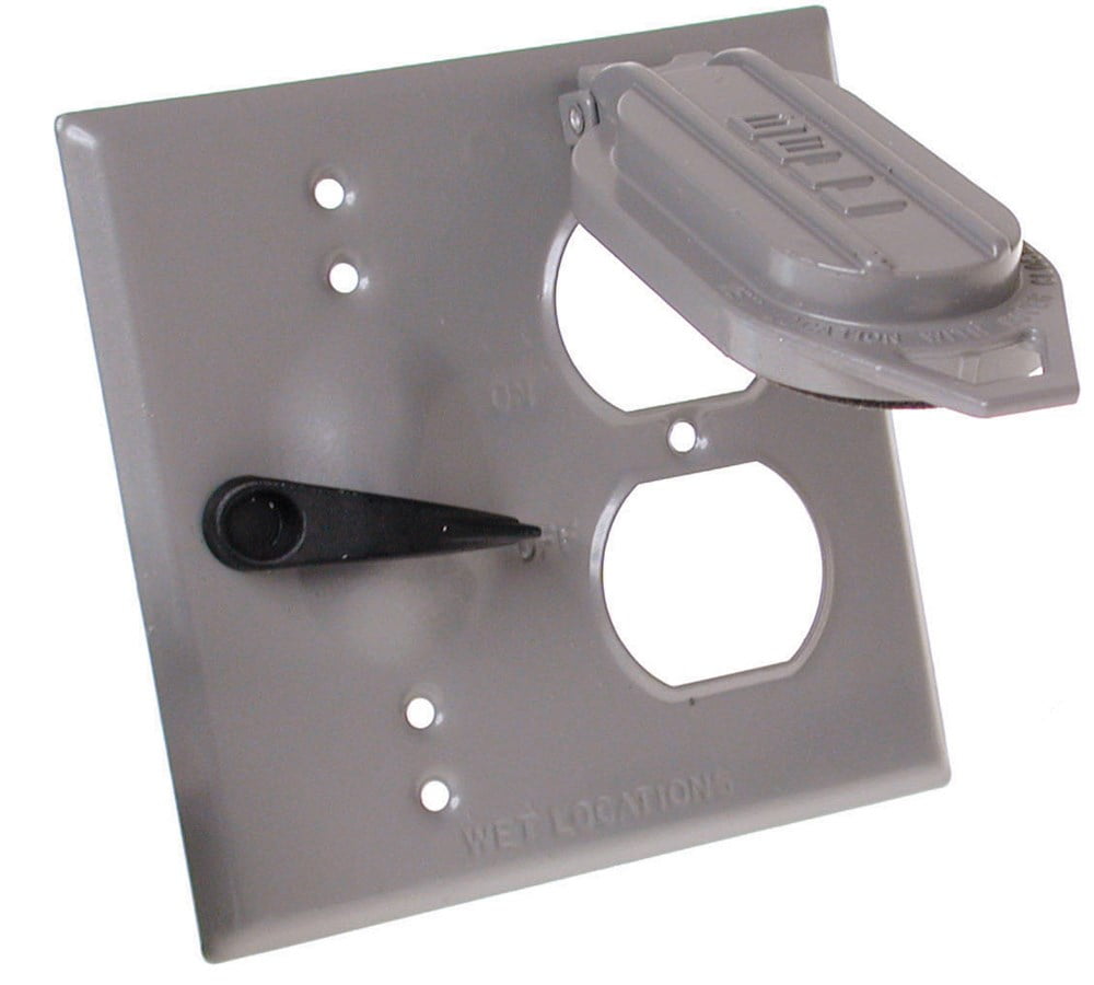 Bell Outdoor 5166-0 Two Gang Weatherproof Device & Toggle Box Cover ...