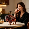 3D Bison 11oz Reusable Leakproof Bull Glass Bottle with Gift Box ...