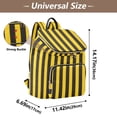 ALAZA Yellow Stripes Line Pattern Travel Backpack Laptop Bag Large ...