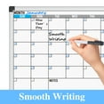 "X BOARD Large Office Planner, 36"" x 24"" Magnetic Dry Erase Calendar ...