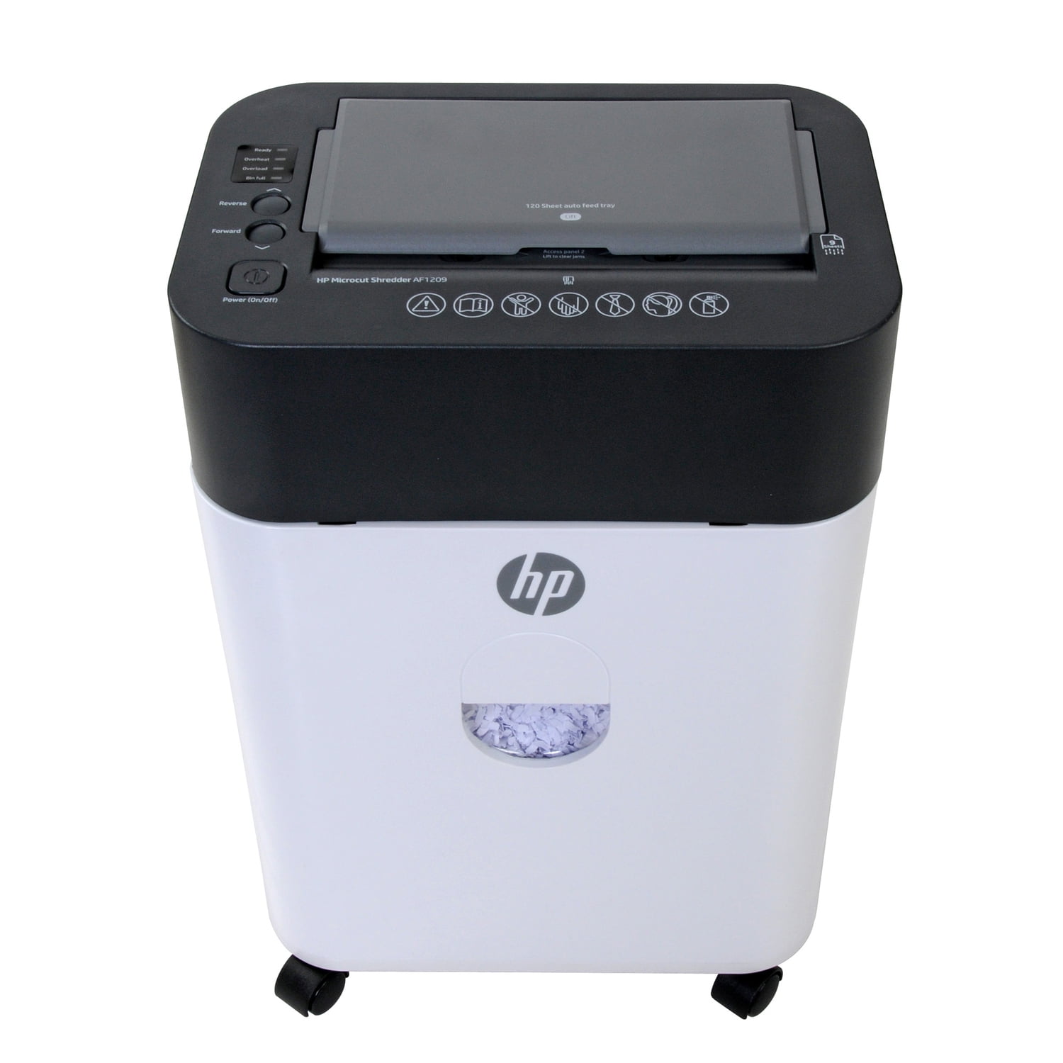 HP AF1209 Automatic 120-Sheet Auto-Feed Micro-Cut Paper Shredder ...